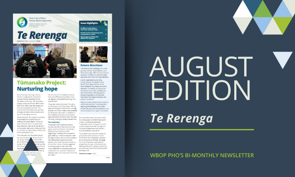 Te Rerenga: August 2024 Edition – Celebrating Community and Care | WBOP PHO