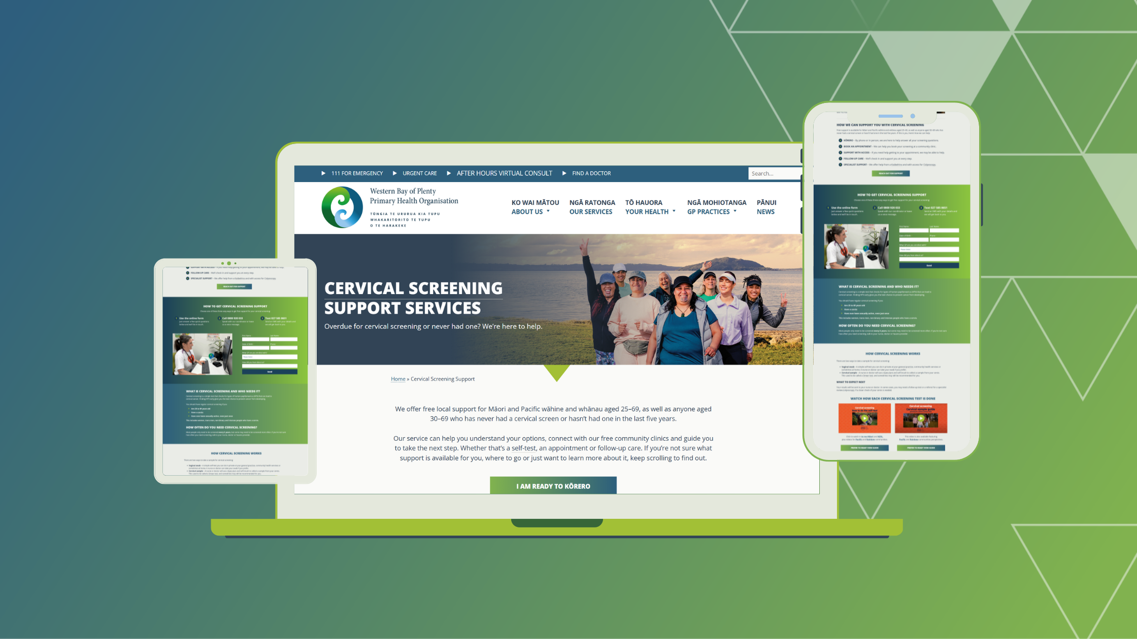 New Cervical Screening Support Page – Bay of Plenty